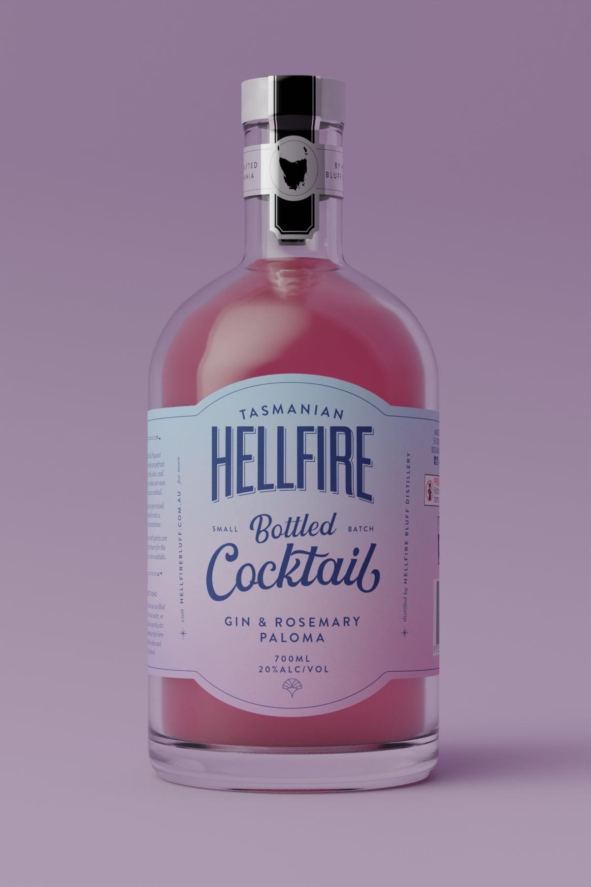 Gin & Rosemary Paloma Cocktail – Pre-Mixed Ready to Drink – Hellfire Bluff – hellfirebluff